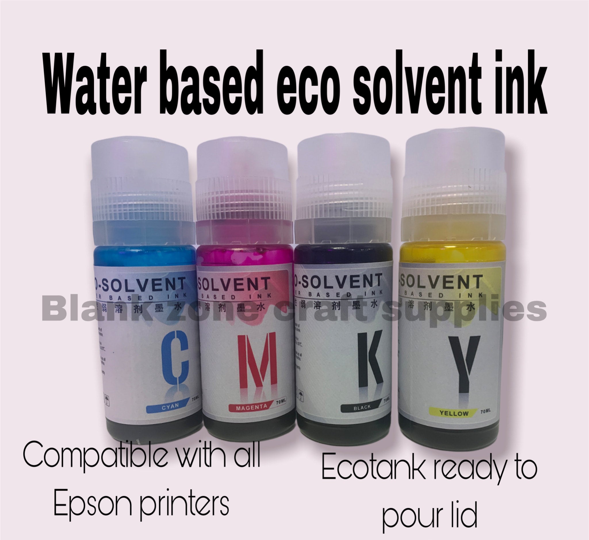 Water based ECO SOLVENT INK set | blankzone craft supplies